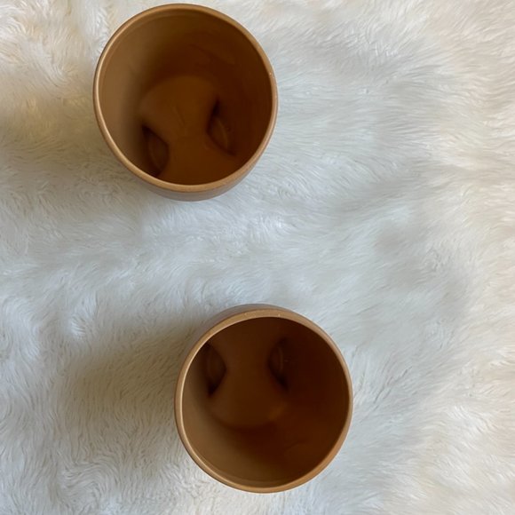 Source Unknown | Accents | Nwot 2 5 Pots With Pinched Bottom Design ...